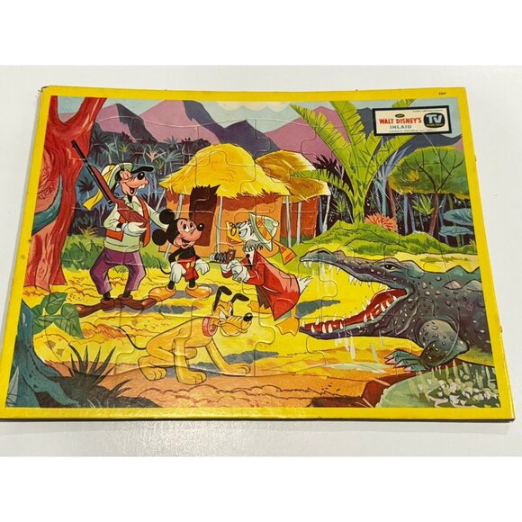 Disney | Games | Vintage Disney Jaymar Safari Monster Pluto Goofy ...